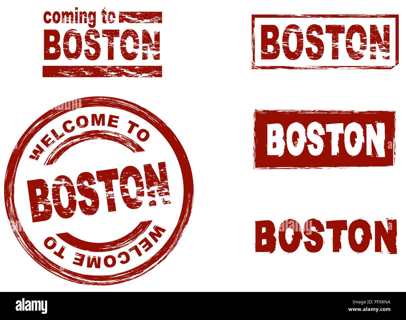 Boston showing Cut Out Stock Images & Pictures - Alamy