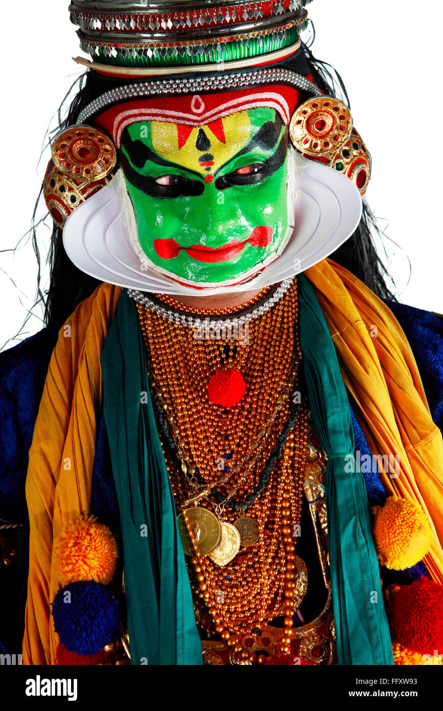 Mask Of Kathakali Dancer Stock Photos & Mask Of Kathakali Dancer Stock ...