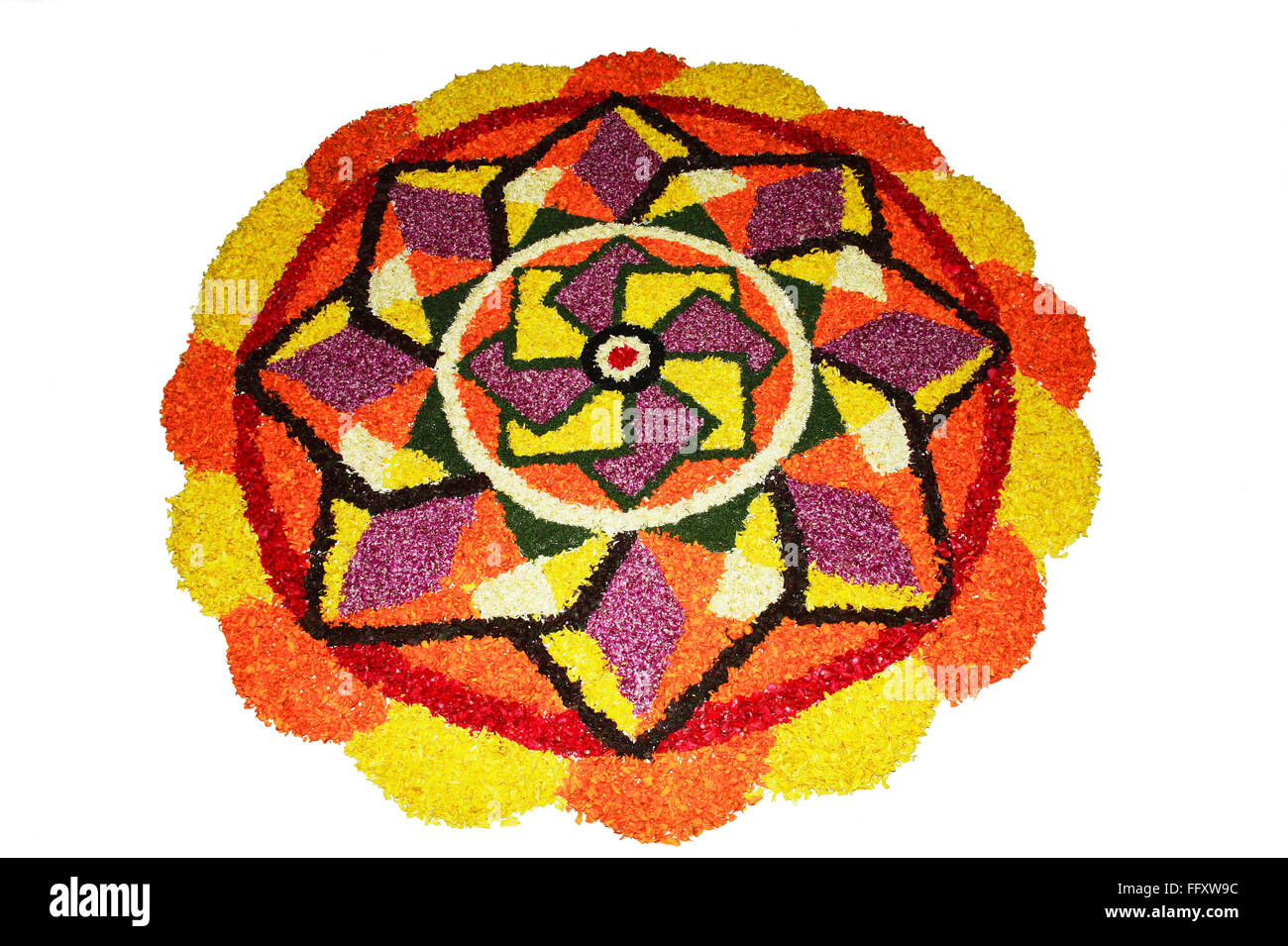 Pukalam flower arrangement, pookalam, onam festival, Cochin, Kochi ...