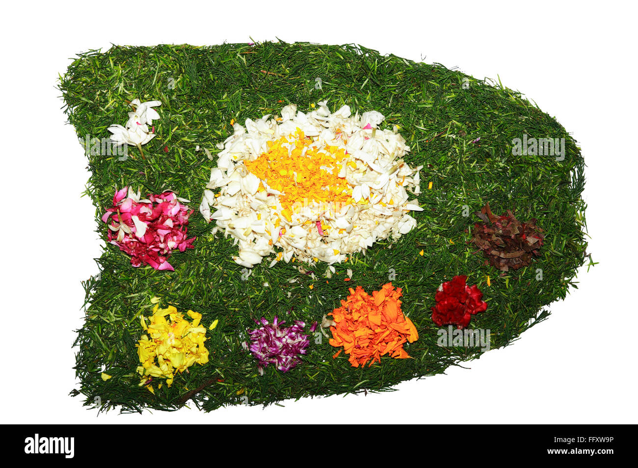 Pukalam flower arrangement, pookalam, onam festival, Cochin, Kochi ...