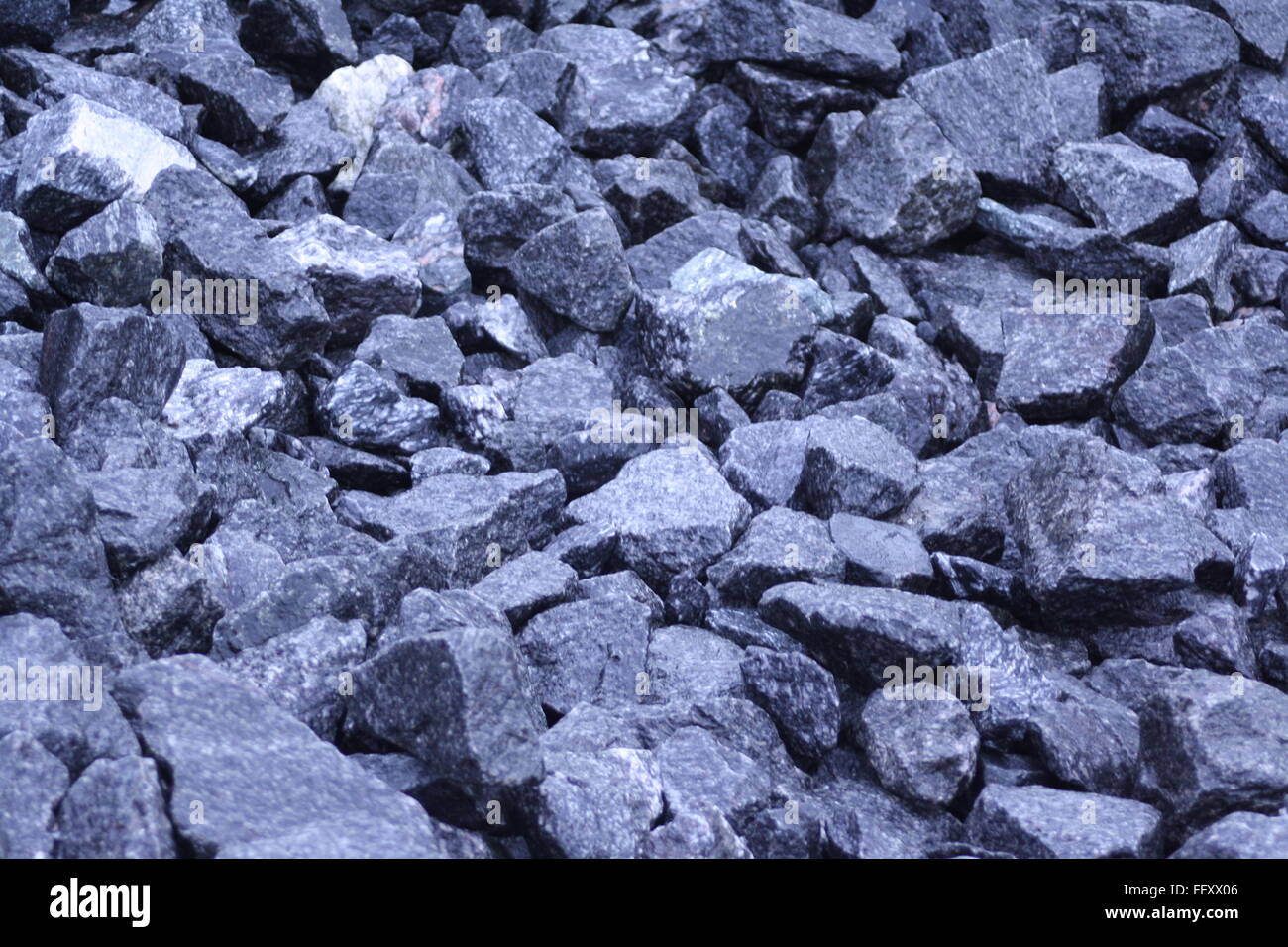 Rocks in the rain Stock Photo - Alamy