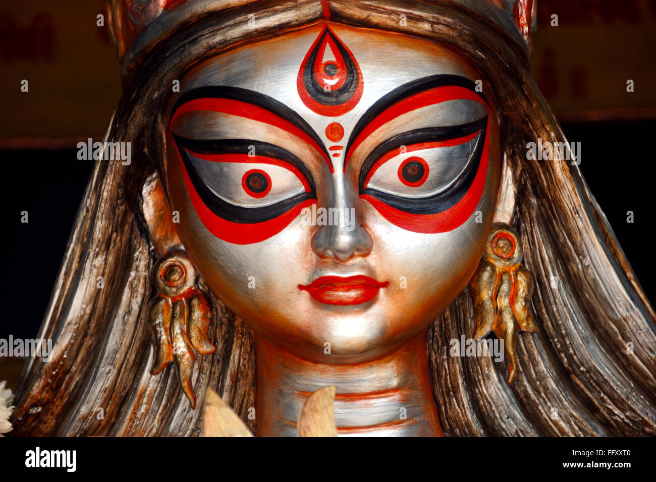 Durga Idol Face High Resolution Stock Photography and Images - Alamy