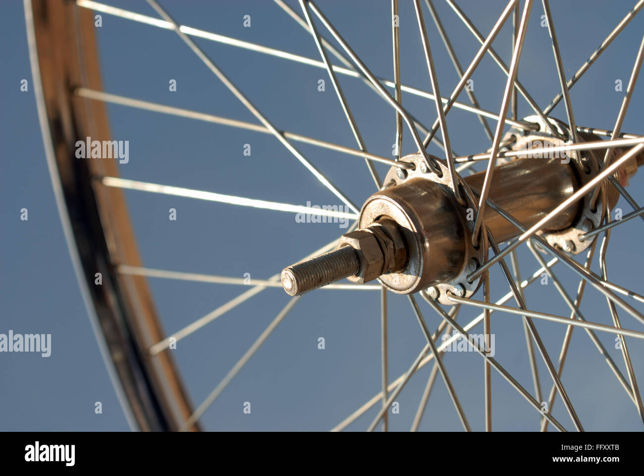 Cycle wheel and gear Stock Photo - Alamy