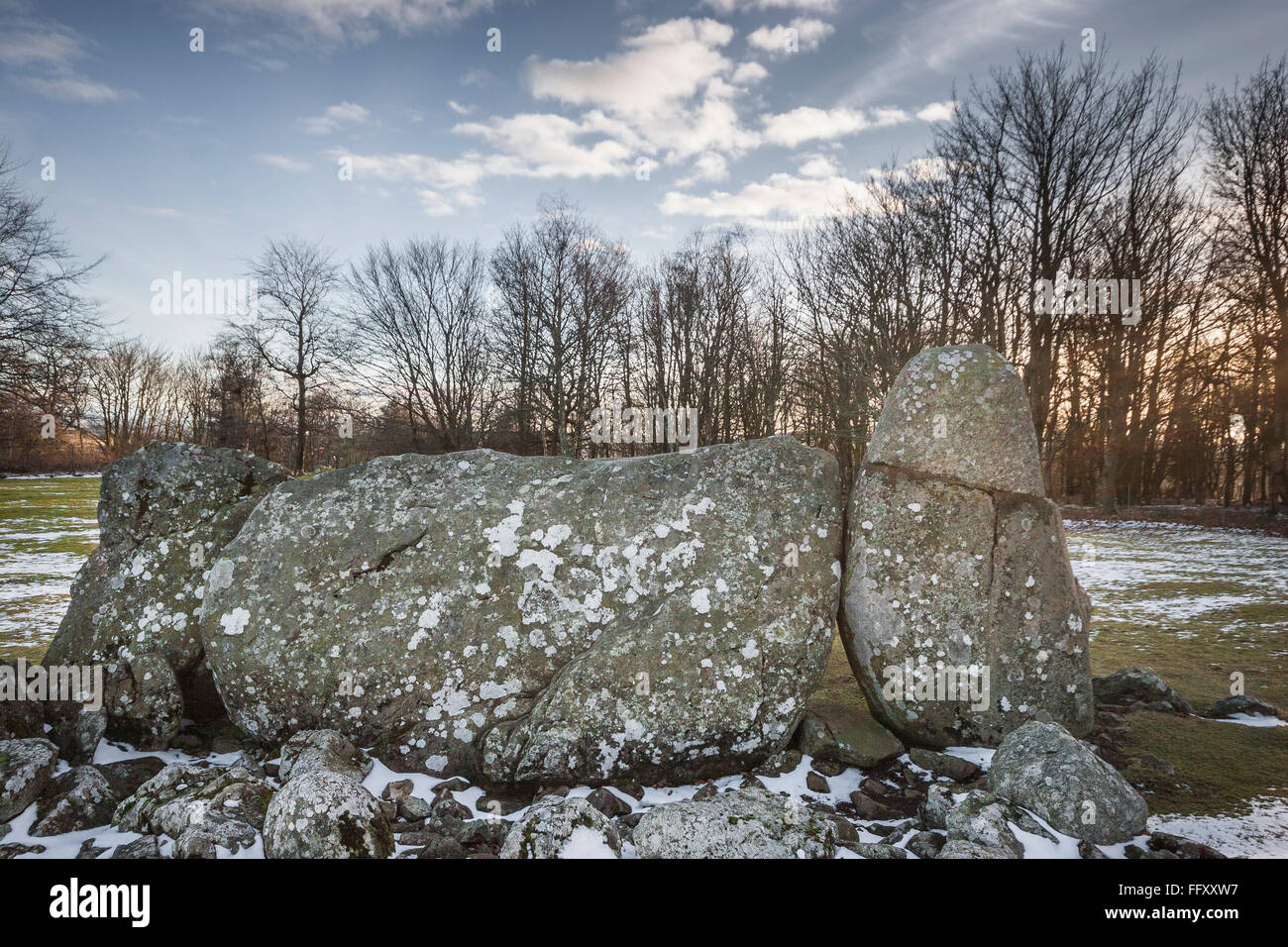 Daviot Recumbent Stone Circle in Scotland Stock Photo - Alamy