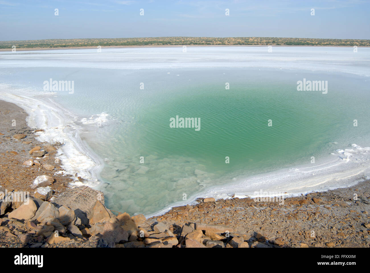 Sea of salt residue , Great Rann of Kutch , Kutch , Gujarat , India ...