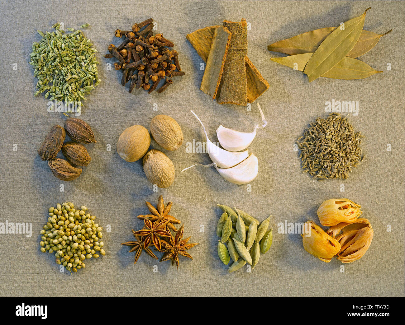 Mixed spices used for adding flavour in cooking Stock Photo - Alamy