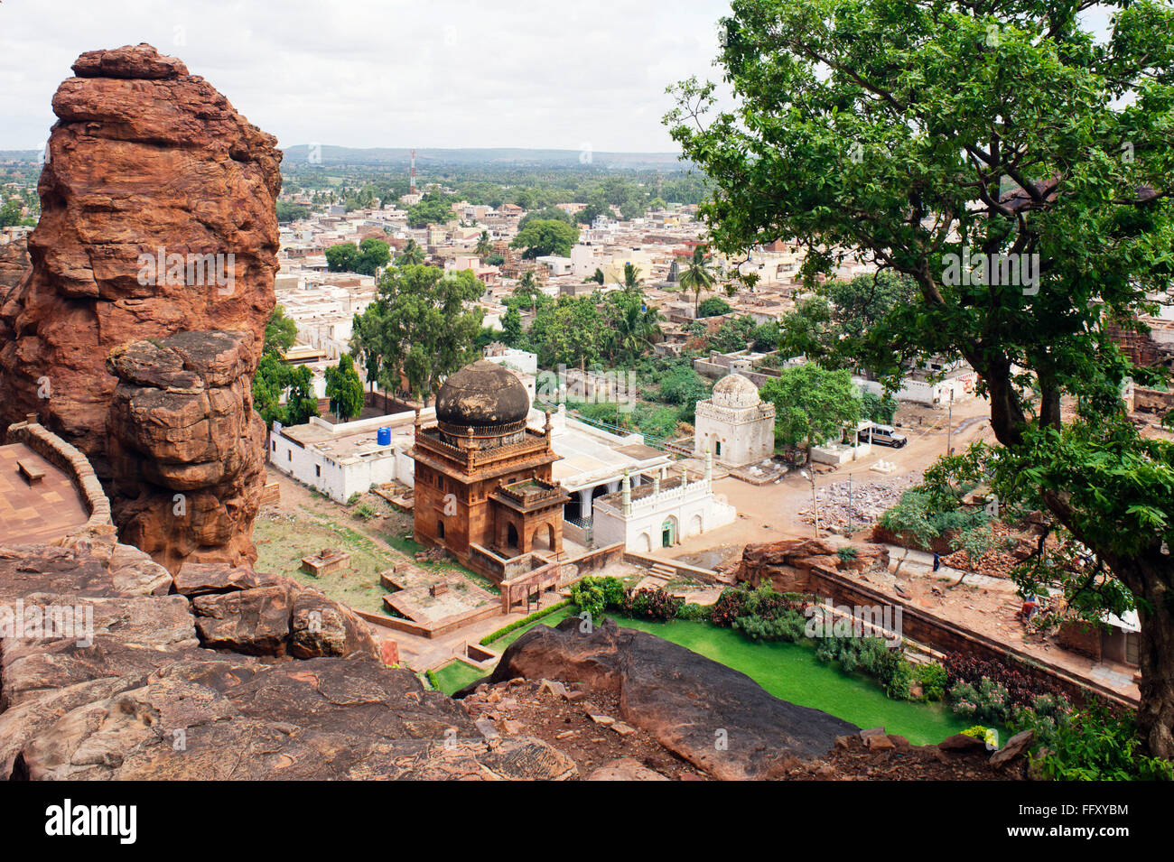 Mosque , Badami fort , Badami , Karnataka , India Heritage Stock Photo ...