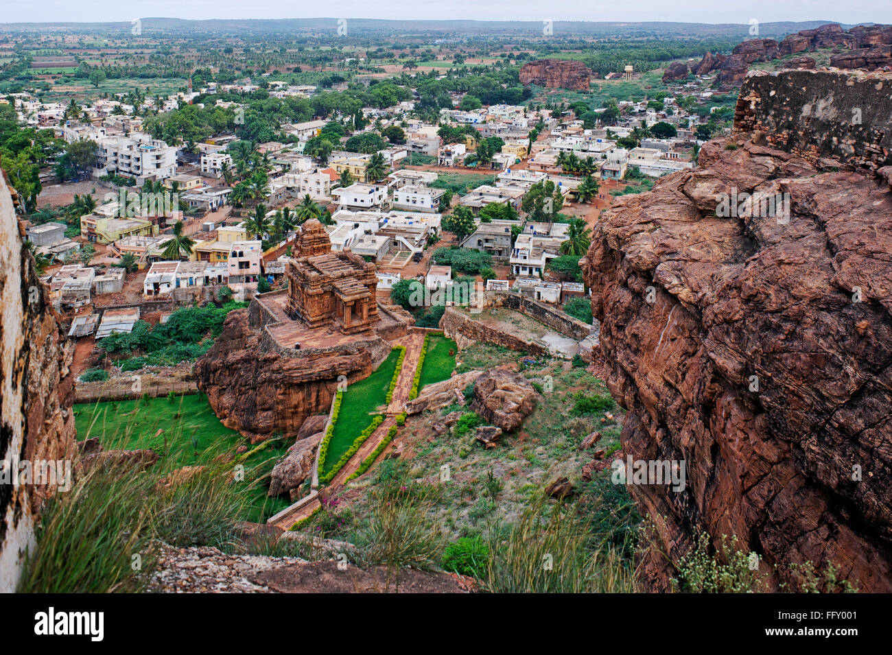 Badami town , Badami fort , Badami , Karnataka , India Stock Photo - Alamy