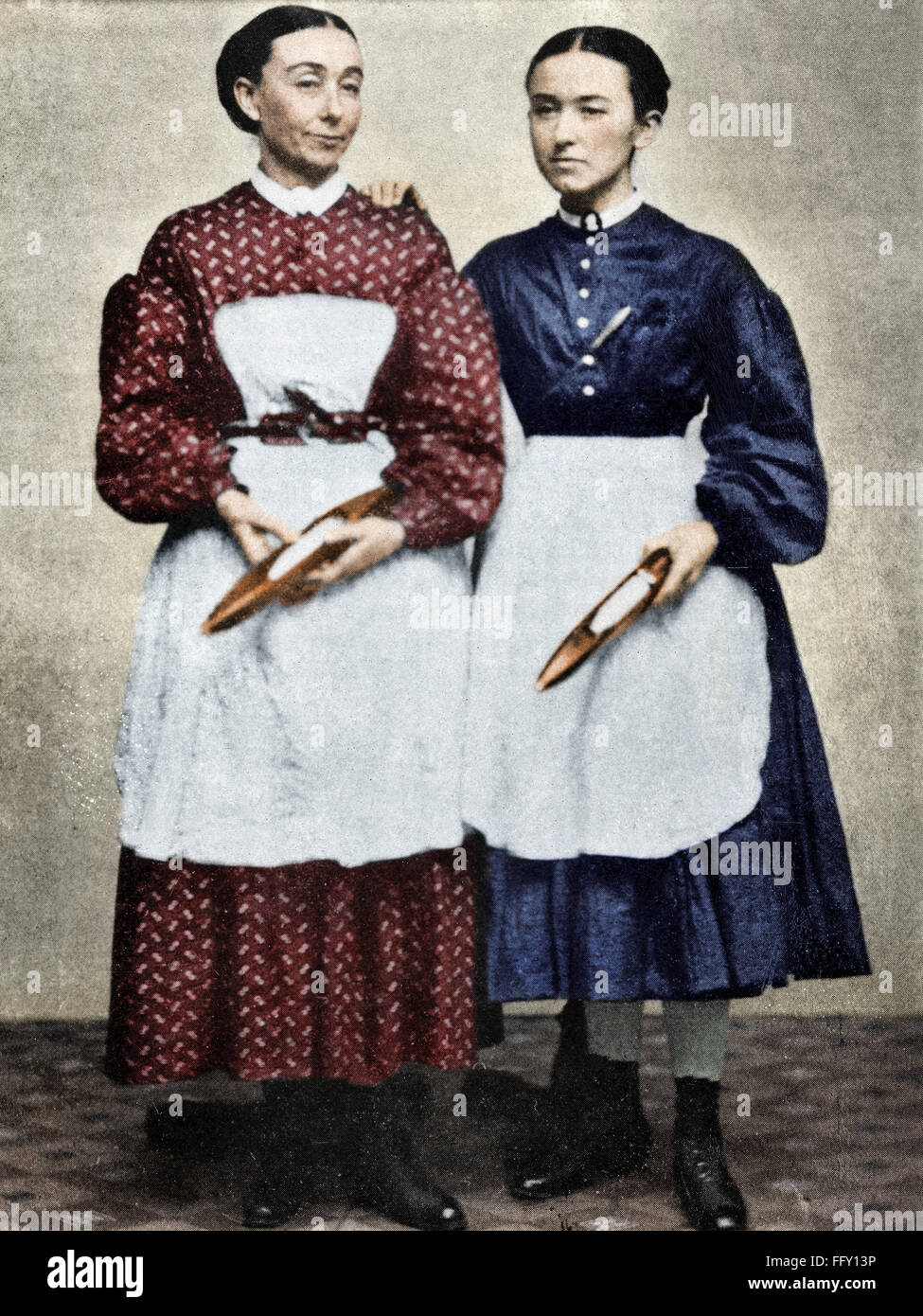 MASSACHUSETTS MILL GIRLS. /nMassachusetts mill girls of the mid-19th ...