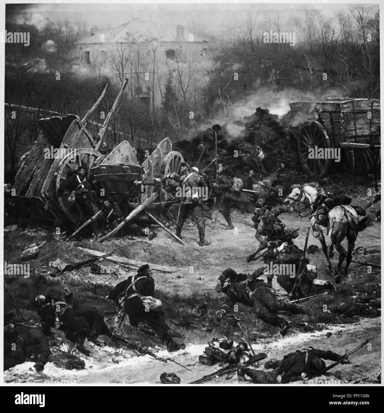 FRANCO-PRUSSIAN WAR, 1870. /nThe Battle of Champigny, 30 November 1870 ...