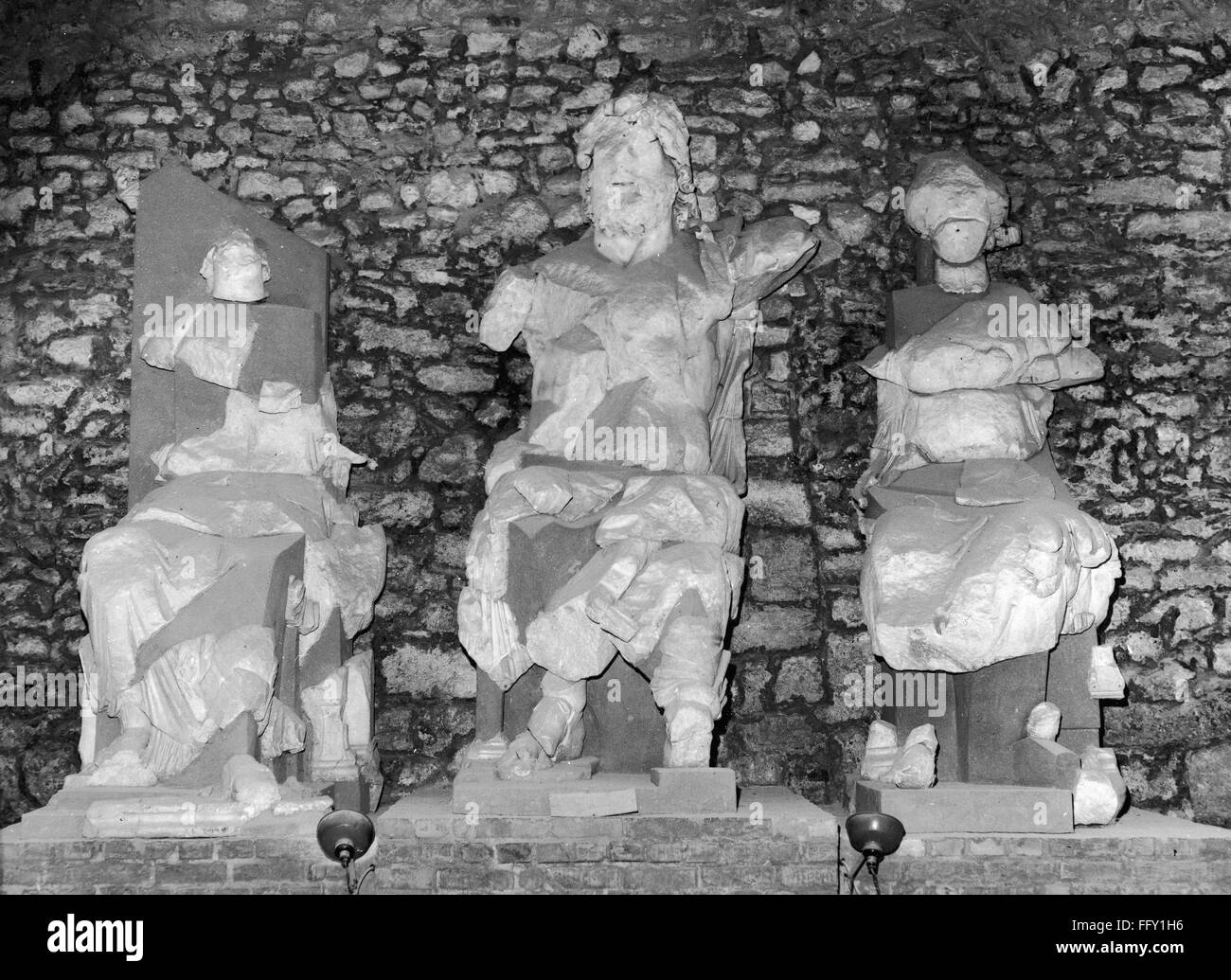 MYTHOLOGY: ROMAN TRIAD. /nRuins of a Capitoline triad from the ancient ...