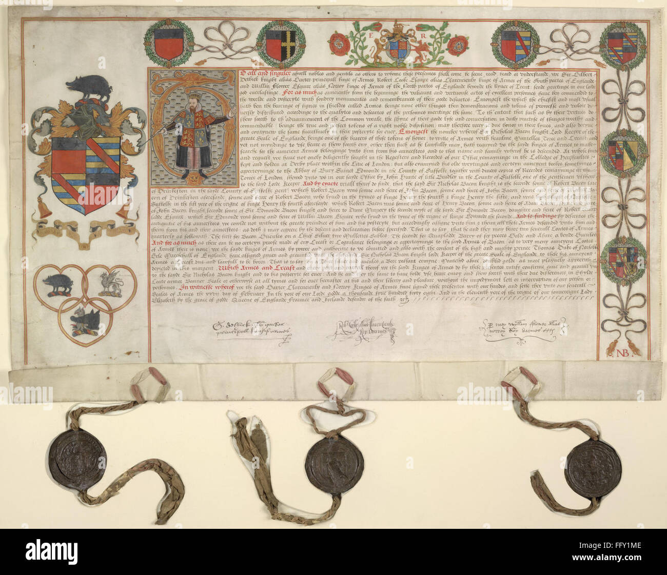 This vintage book features an illustrated guide to heraldry and coats ...