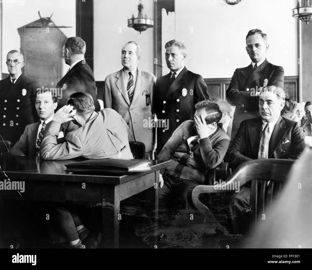 MOBSTERS, 1941. /nFrom left to right: Murder Inc. members Louis 'Lepke ...