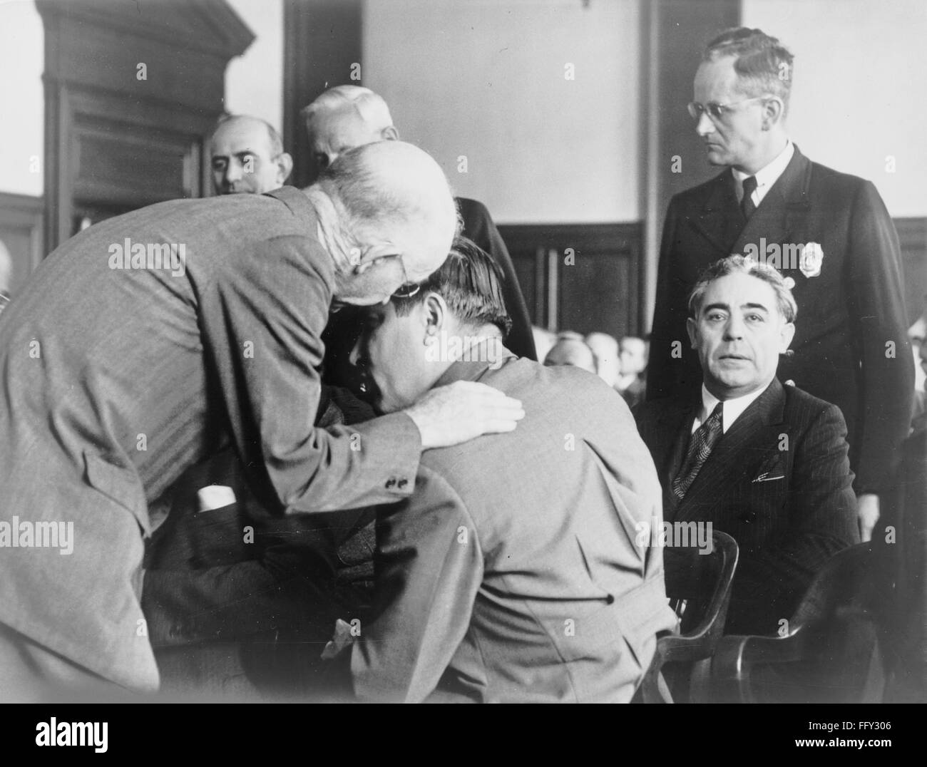 MOBSTERS, 1941. /nMurder Inc. members Louis Capone, facing front, and ...