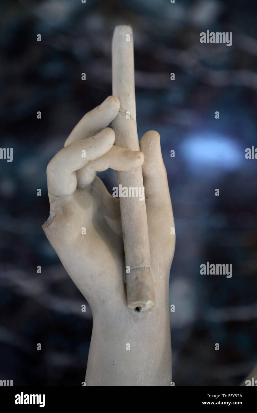 Detail hand. Roman copy of original Greek. Louvre Museum. Paris. France ...