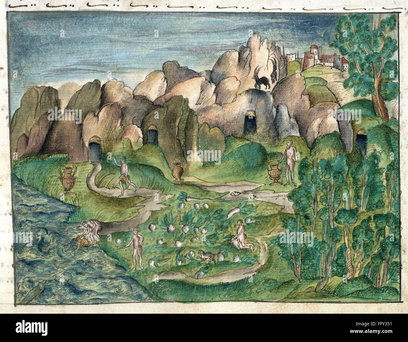 otes and poems, etc., of the Coeler family - caption; 'The natives of ...