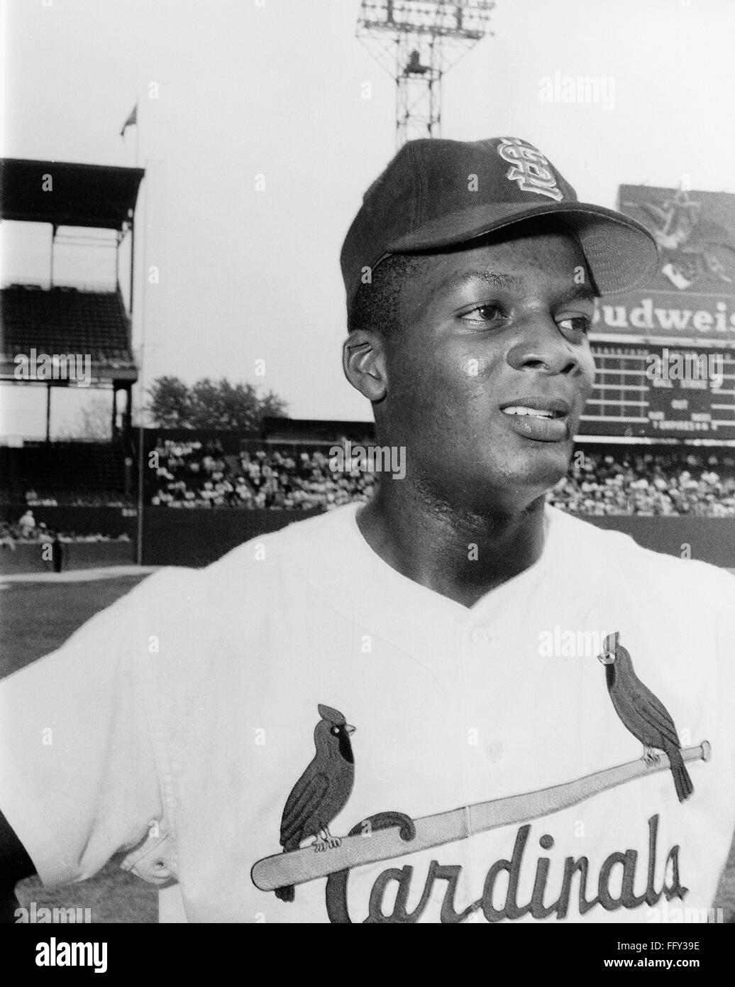 CURT FLOOD (1938- ). /nAmerican baseball player. Photographed while ...