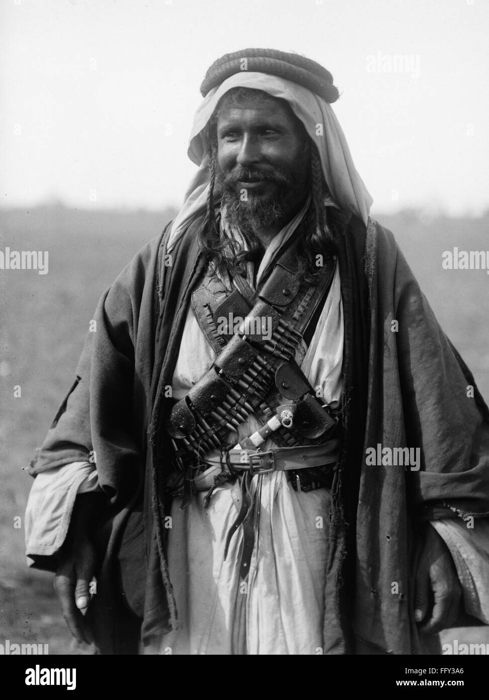 Jordon Bedouin 1921 Na Bedouin Man Of The Beni Hassan Tribe In Jordan Photograph 1921