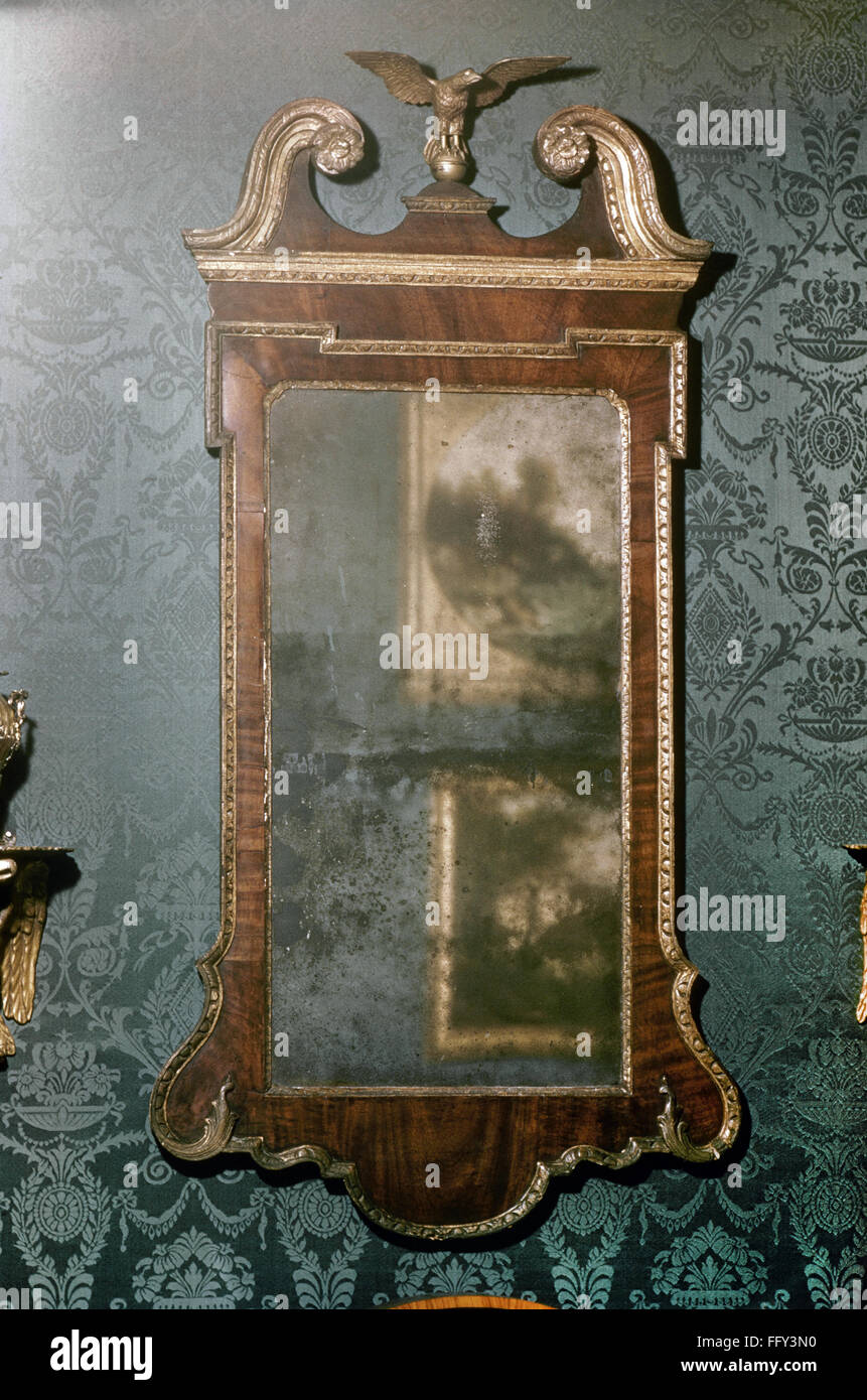 WHITE HOUSE: MIRROR. /nMirror, American, late 18th century, used by ...