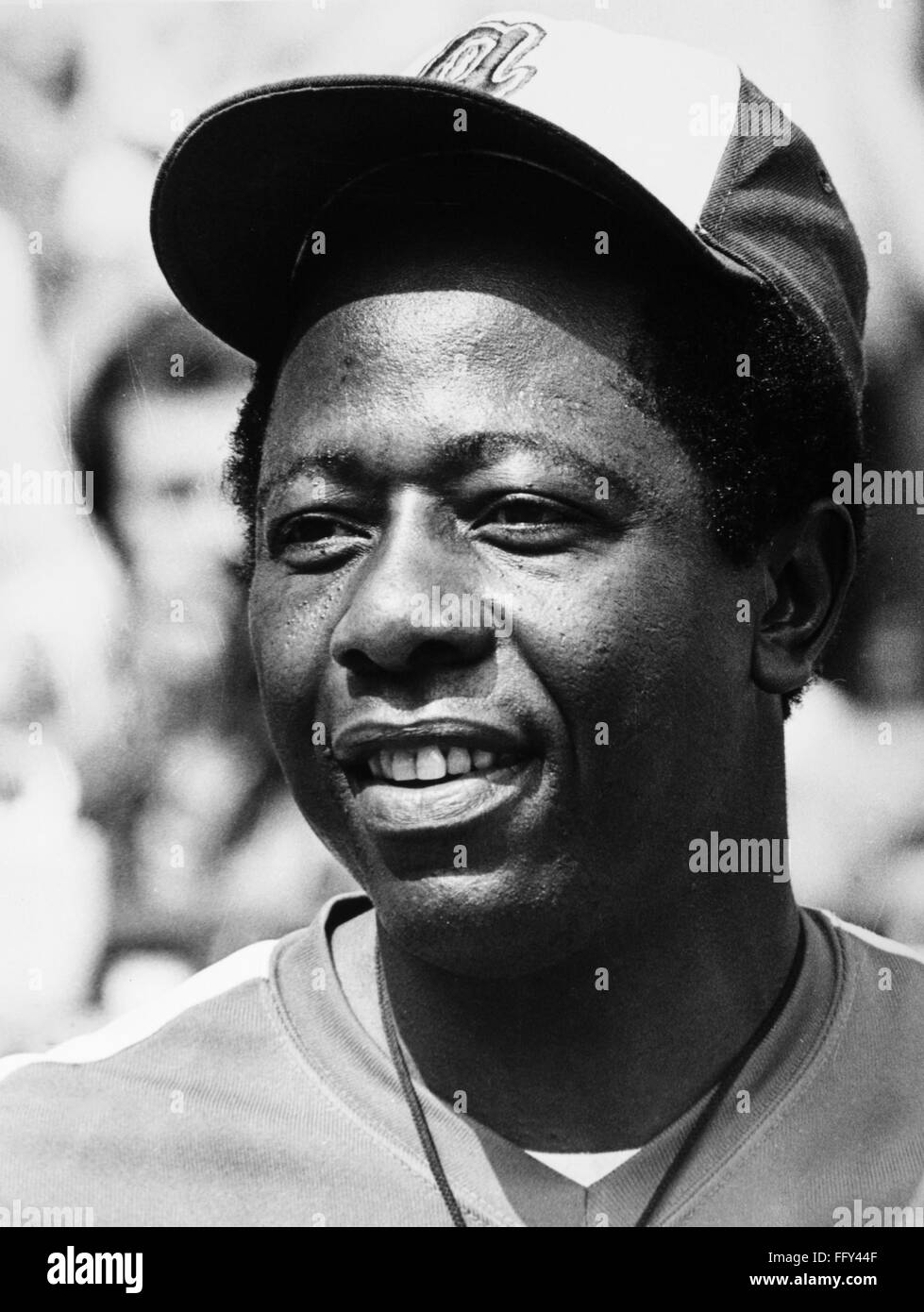HANK AARON (1934- ). /nAmerican baseball player. As a member of the ...