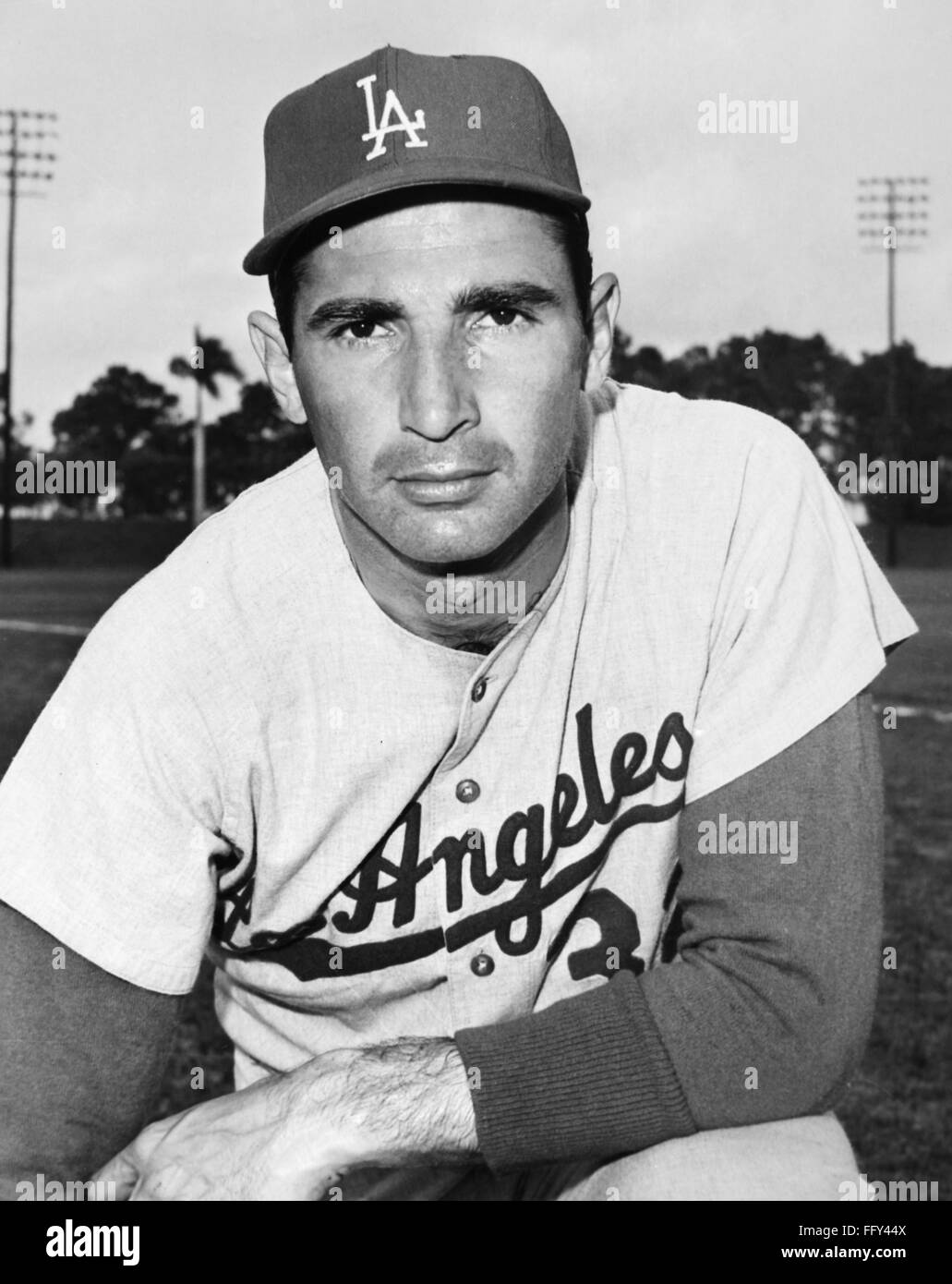 SANDY KOUFAX (1935- ). /nNΘ Sanford Braun. American baseball pitcher ...