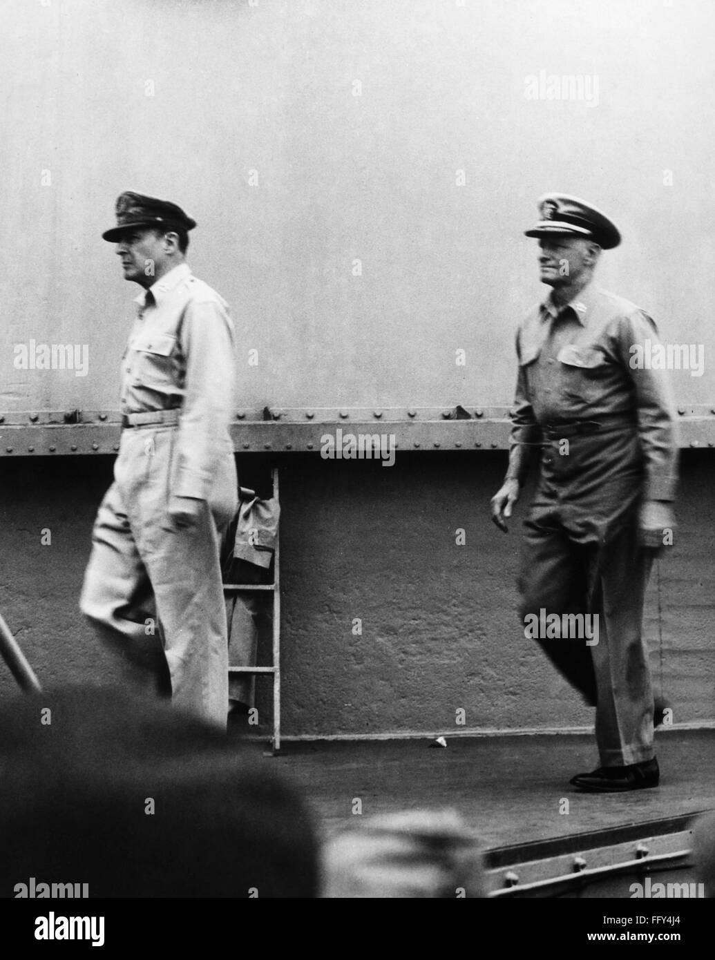 MACARTHUR AND NIMITZ, 1945. /nGeneral Douglas MacArthur (left) and ...