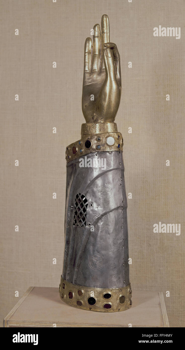RELIQUARY: ARM. /nReliquary known as the 'Right Arm of Saint Louis ...