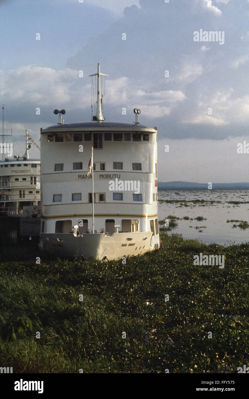 CONGO: HOSPITAL SHIP. /nA view of the hospital ship 'Mama Mobutu ...