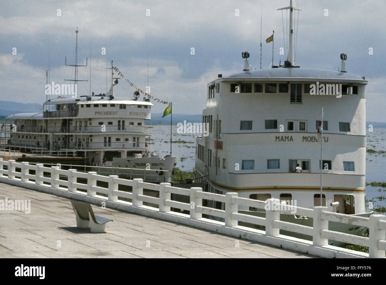 CONGO: HOSPITAL SHIP. /nA view of the hospital ship 'Mama Mobutu ...