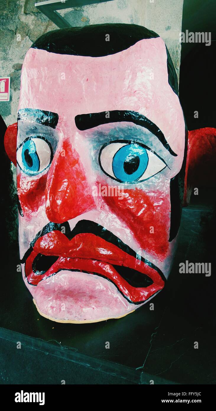 Close-Up Of Scarecrow Caricature Mask Stock Photo - Alamy
