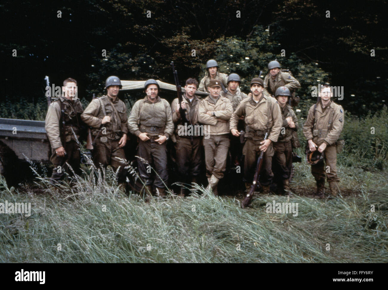 FILM: SAVING PRIVATE RYAN./nThe cast of the World War II film, 'Saving ...