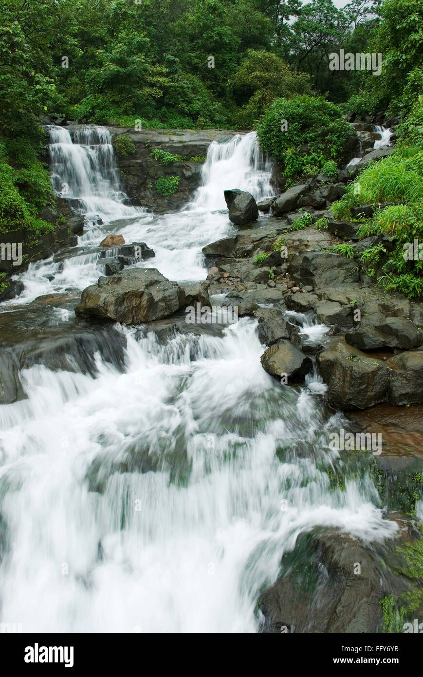 Malshej landscape in monsoon waterfall running down , Malshej Ghat ...