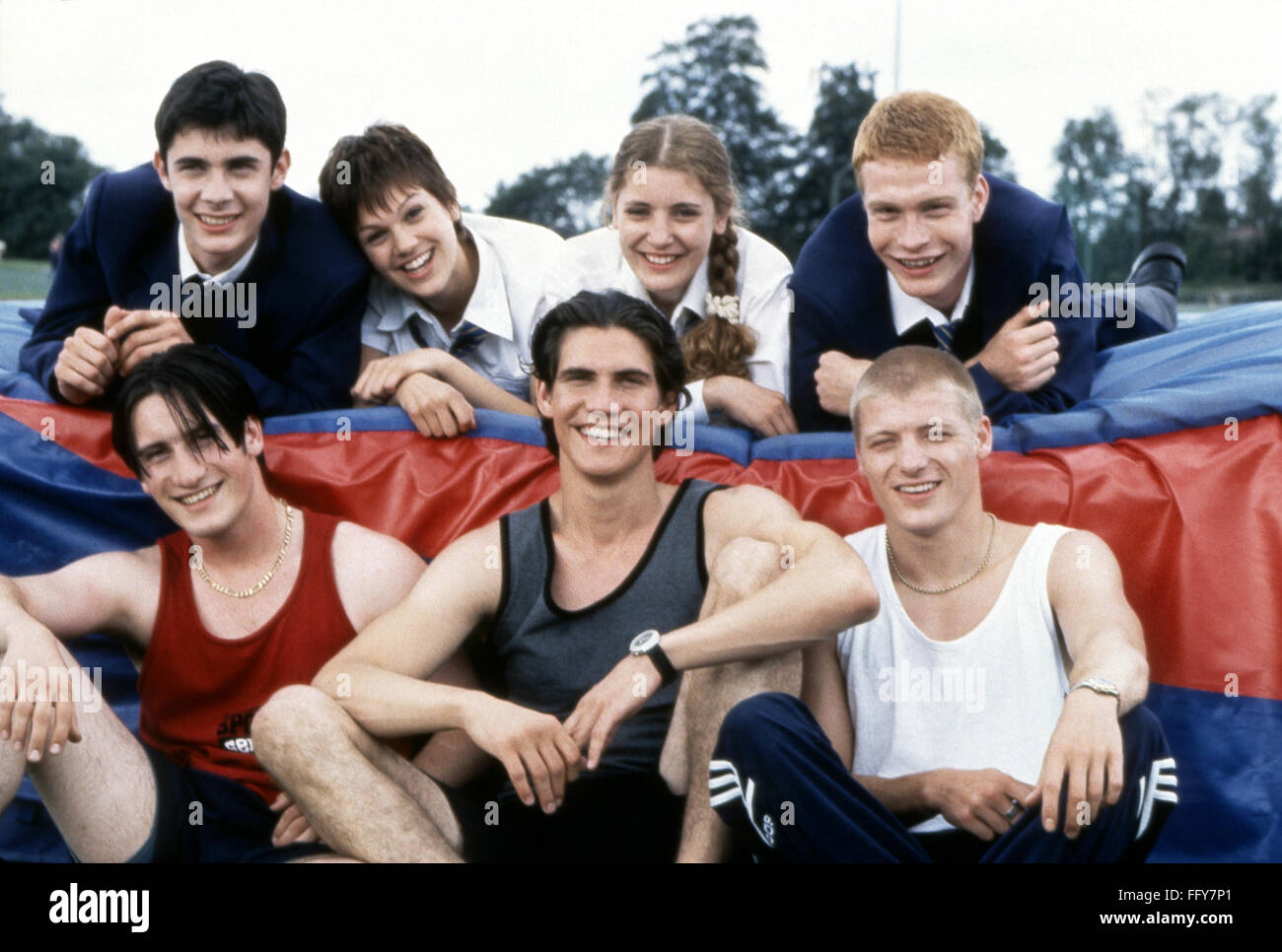 FILM: GET REAL, 1998. /nThe cast of the British film, 'Get Real ...