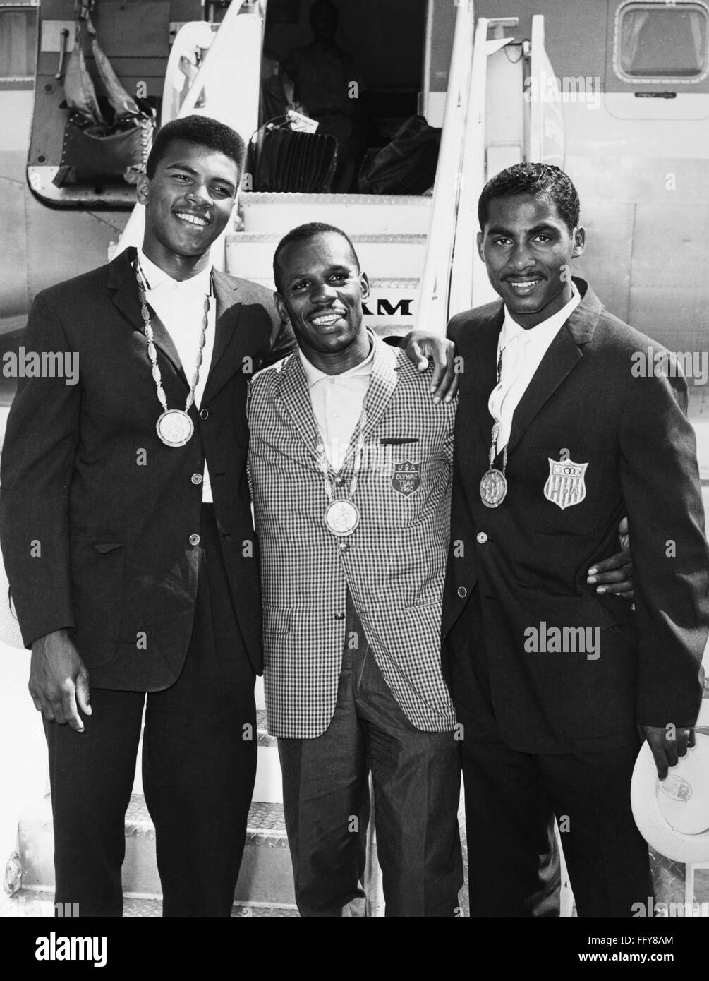 U.S. BOXING TEAM, 1960. /nThe American Olympic boxing team and gold ...