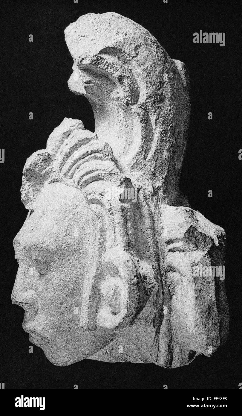 HONDURAS: GOD OF MAIZE. /nStone sculpture of the Mayan god of maize ...