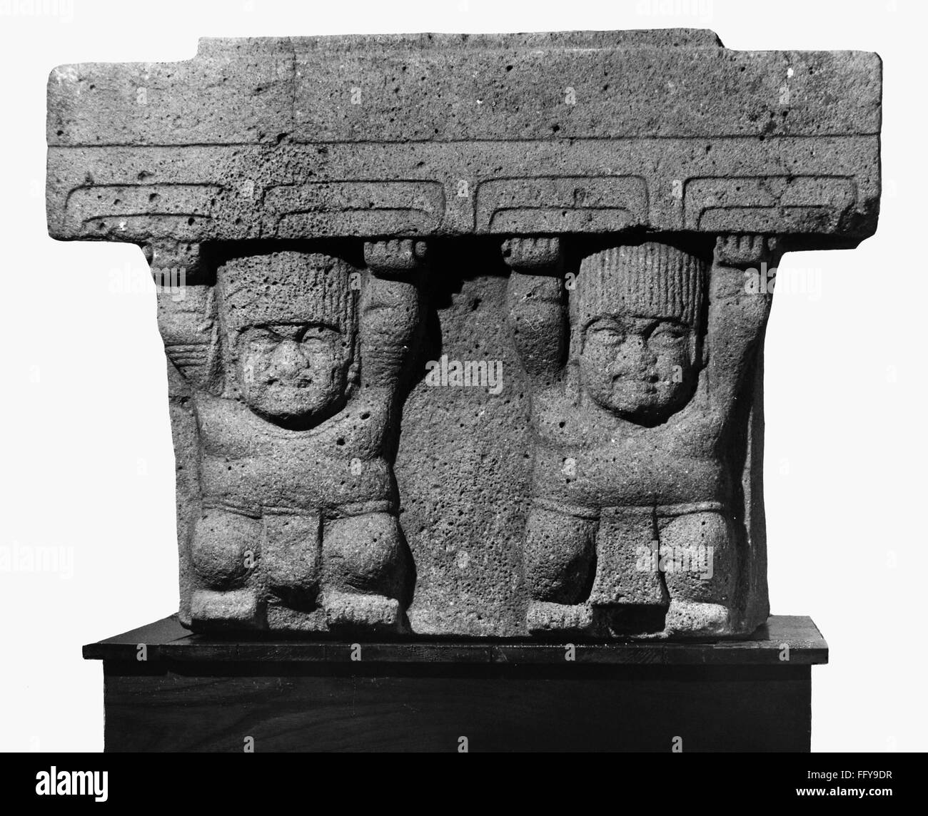 MEXICO: OLMEC ALTAR. /nOlmec stone altar from Potrero Nuevo, Veracruz ...