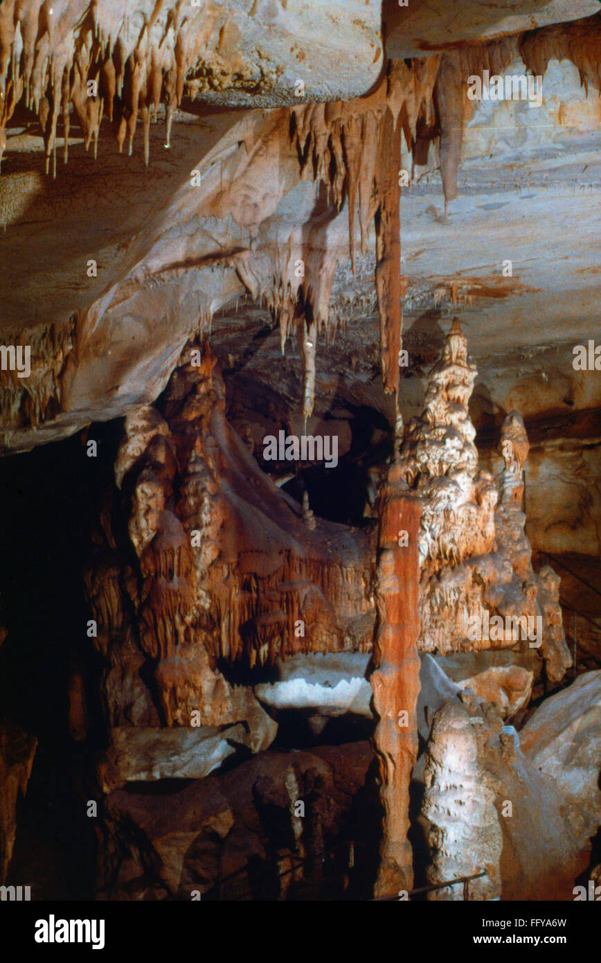 FRANCE: PECH MERLE CAVE. /nA view of the Hall of Hieroglyphics in the ...
