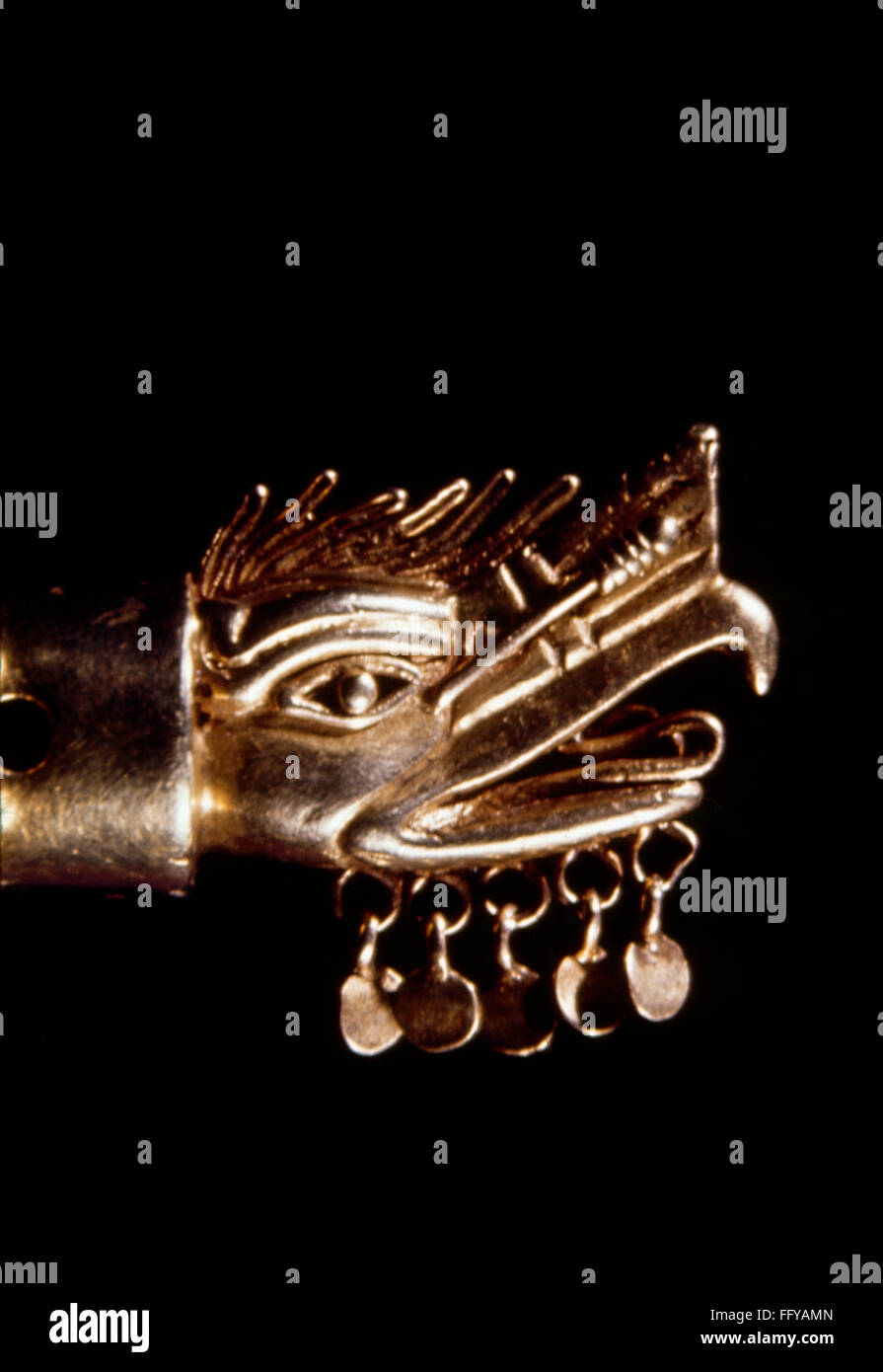 PRE-COLUMBIAN GOLD. /nPre-Columbian gold eagle, from Mexico or ...