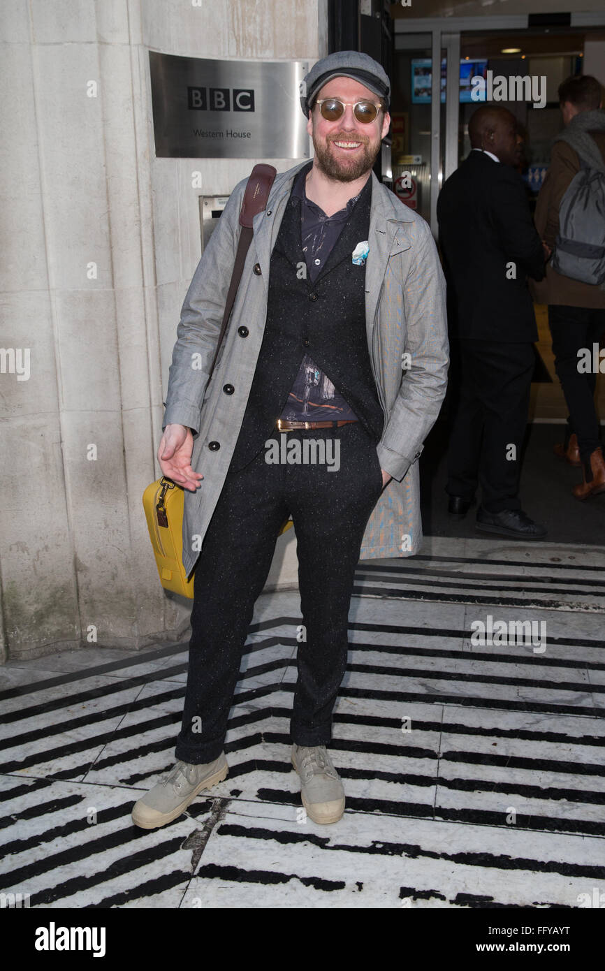 Ricky Wilson pictured arriving at the Radio 2 studio Featuring: Ricky ...