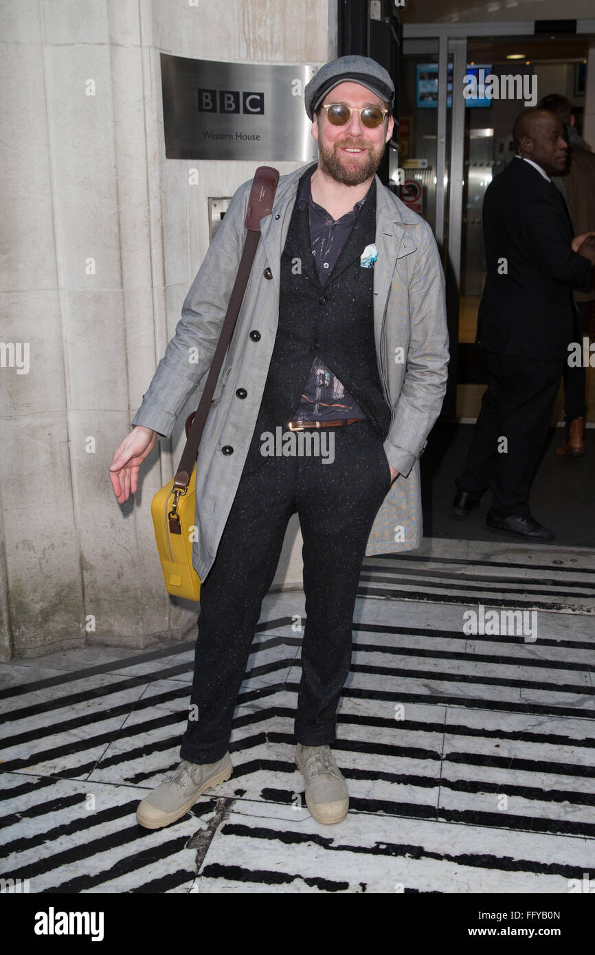 Ricky Wilson pictured arriving at the Radio 2 studio Featuring: Ricky ...