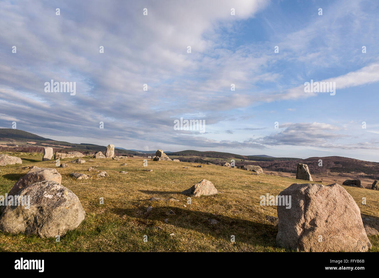 Tomnaverie stone circle tarland hi-res stock photography and images - Alamy