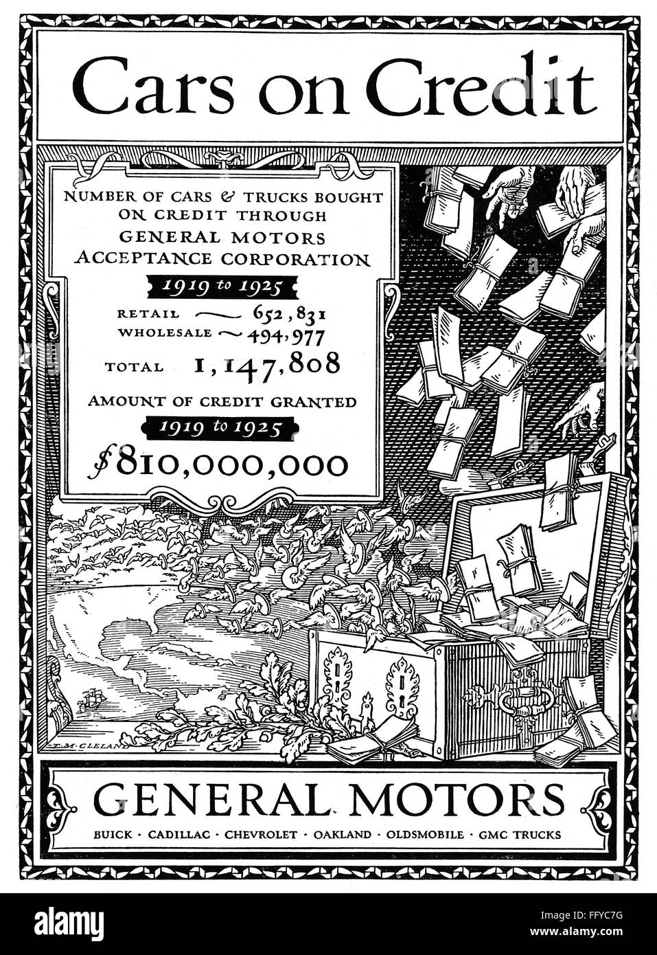 GENERAL MOTORS AD, 1925. /nAmerican advertisement for General Motors ...