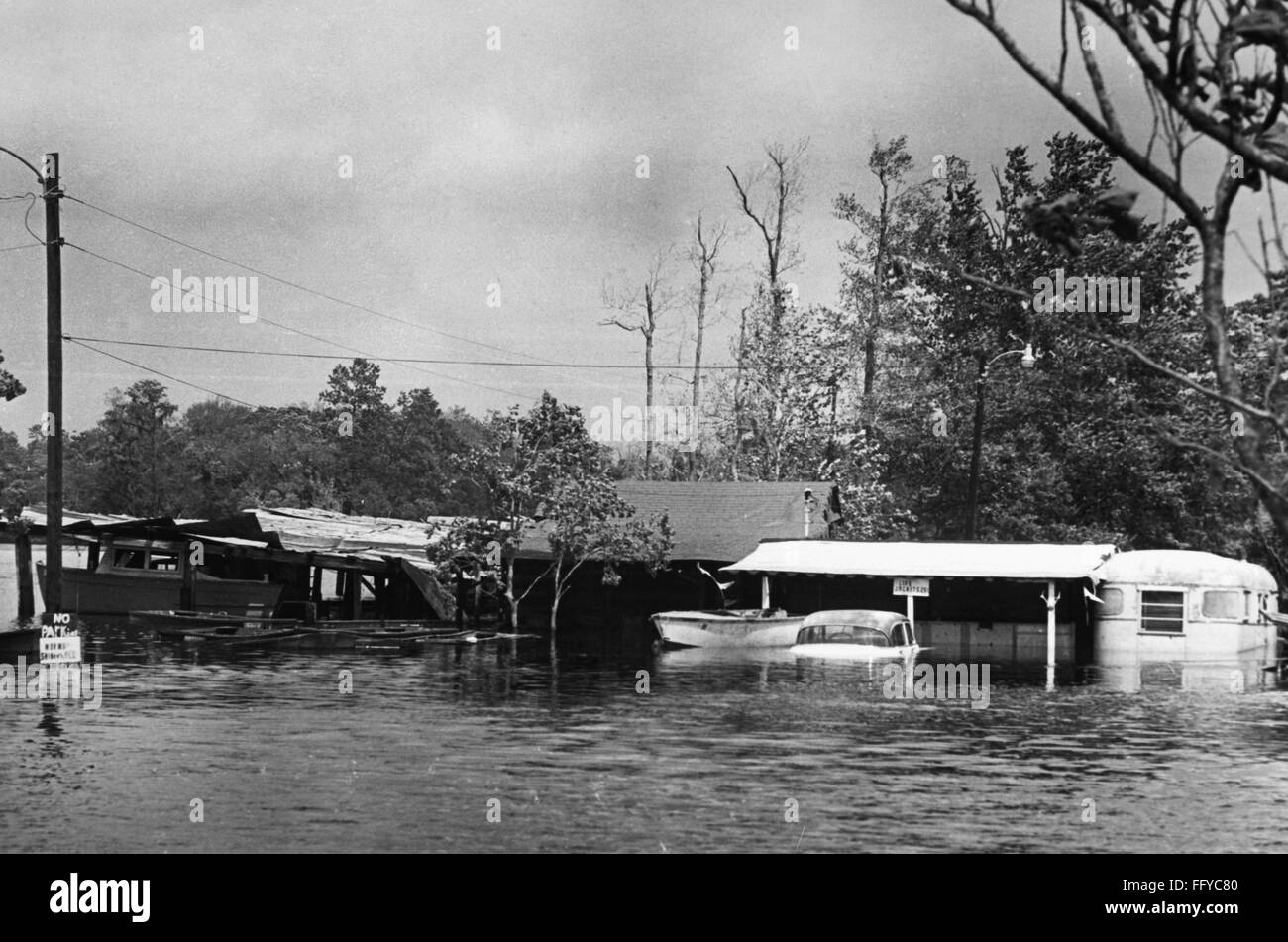 ALABAMA: HURRICANE, 1969. /nA low-lying area near Mobile, Alabama ...