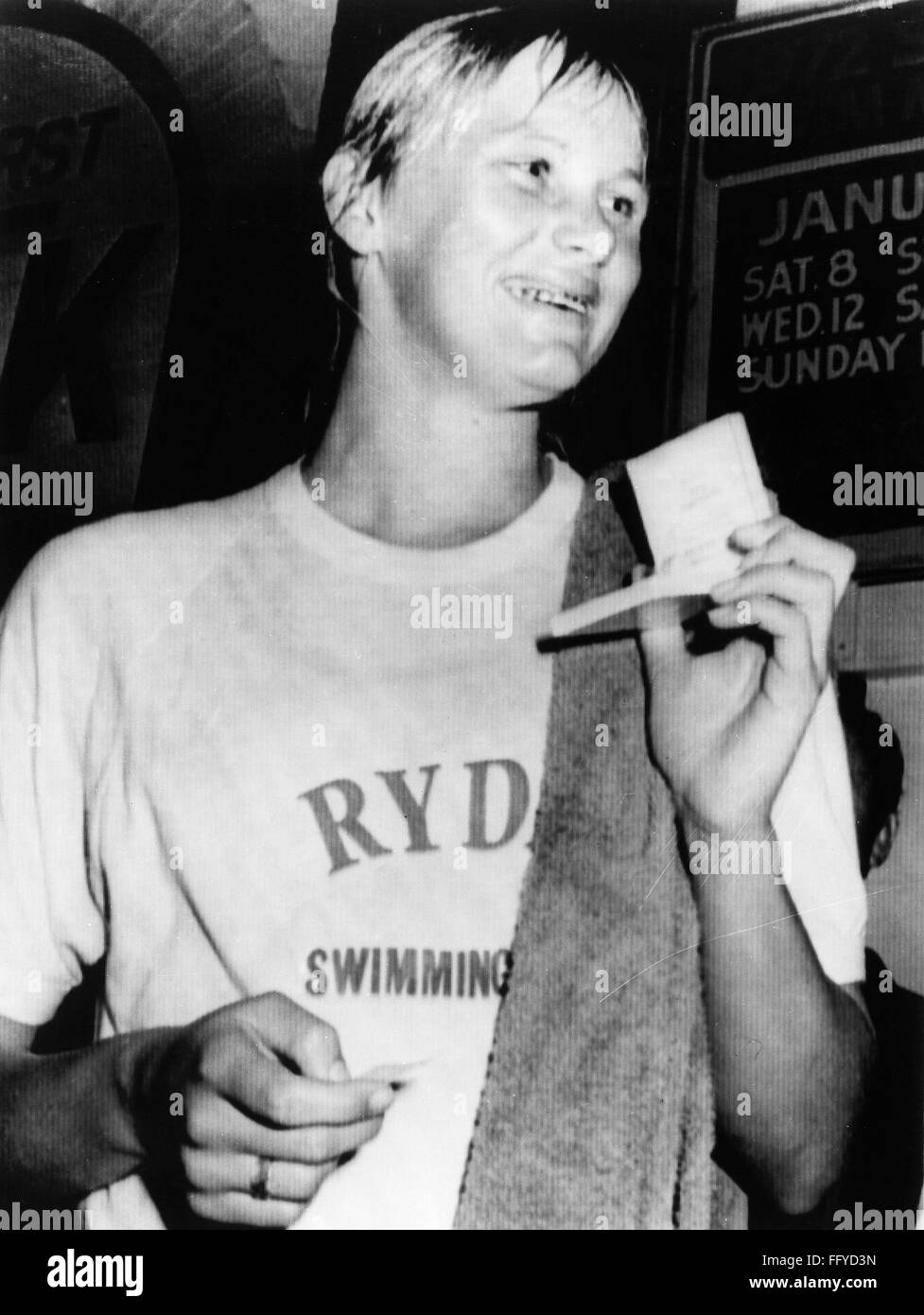 SHANE GOULD (1956- ). /nAustralian swimmer. Photographed at age 15 ...