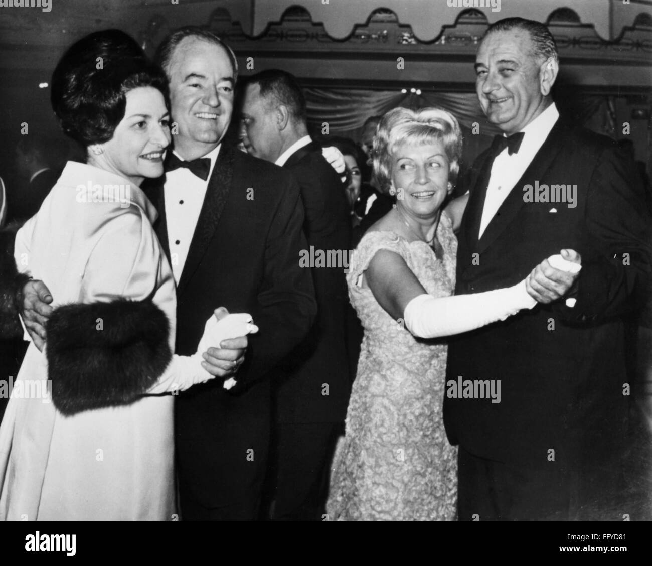 JOHNSON INAUGURATION, 1965. /nPresident Lyndon B. Johnson (right) and ...