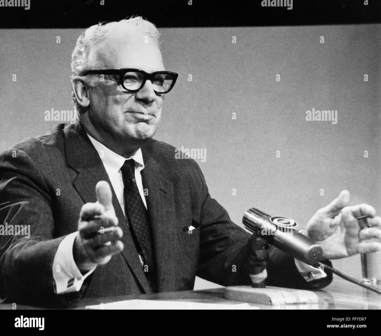 GEORGE W. BALL (1909-1994). /nAmerican diplomat. Speaking on the ...