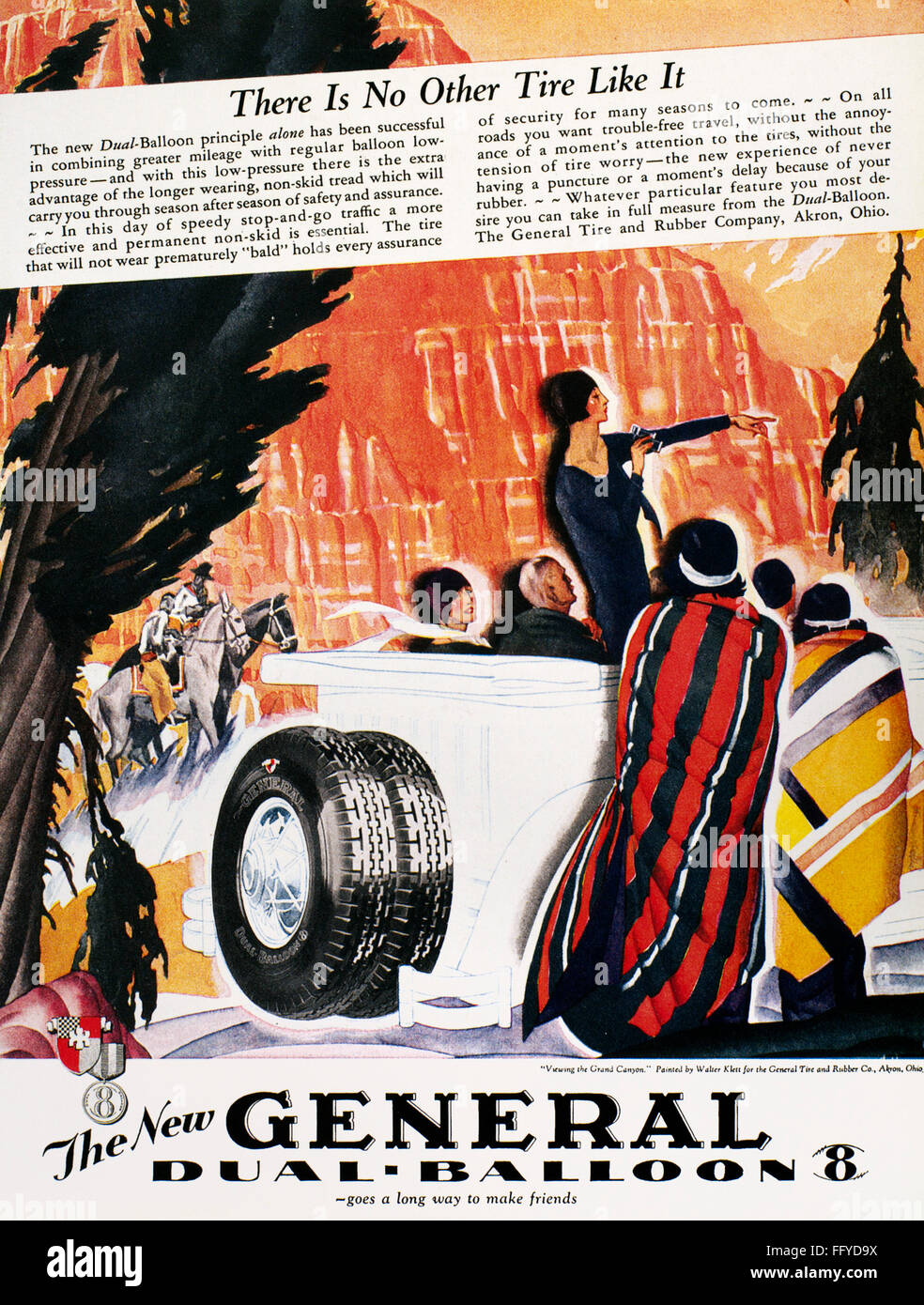 GENERAL TIRES AD, 1929. /nAdvertisement for General Tires from an ...