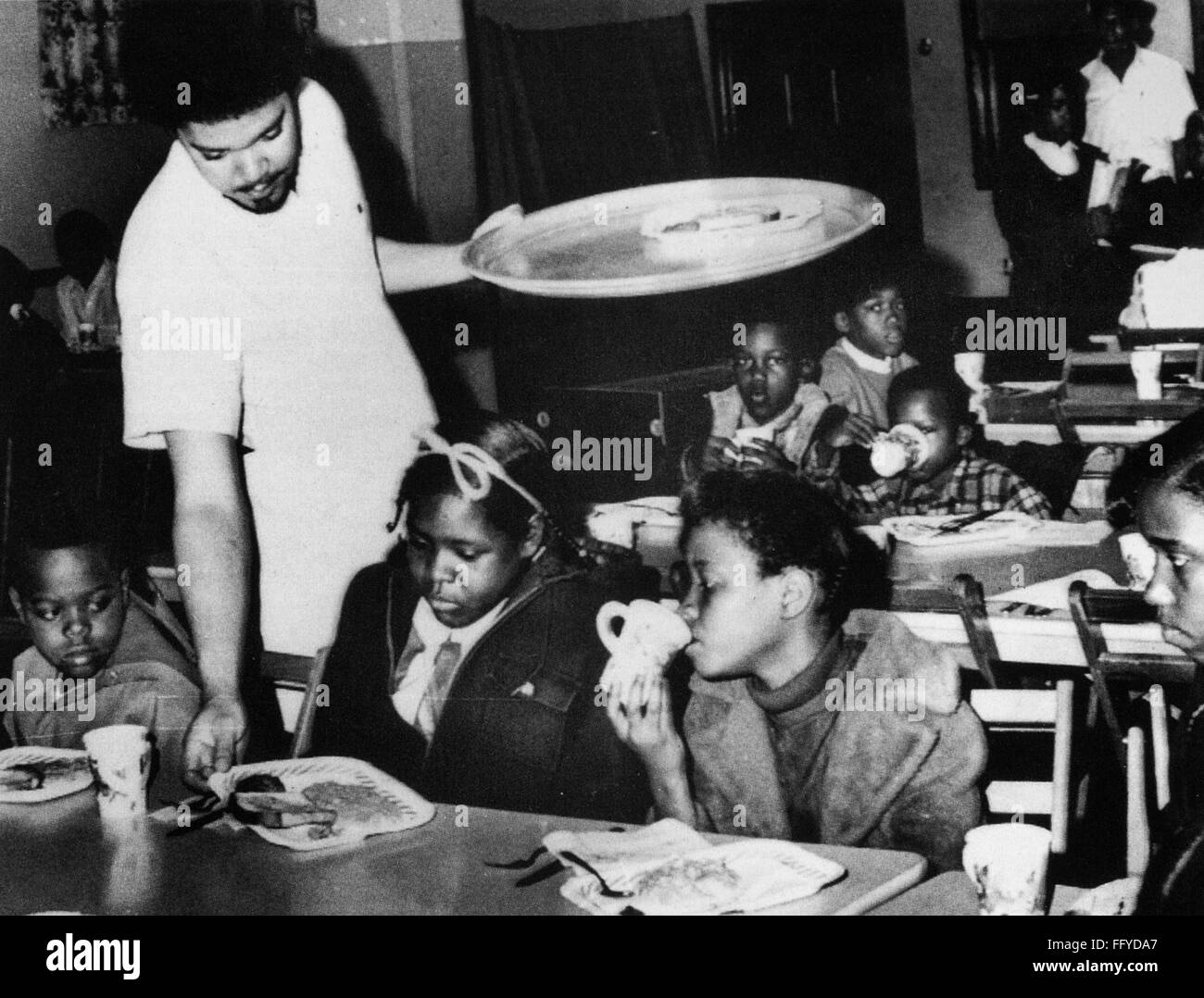 BLACK PANTHERS, 1969. /nKansas City Black Panther Bill Whitfield serves ...