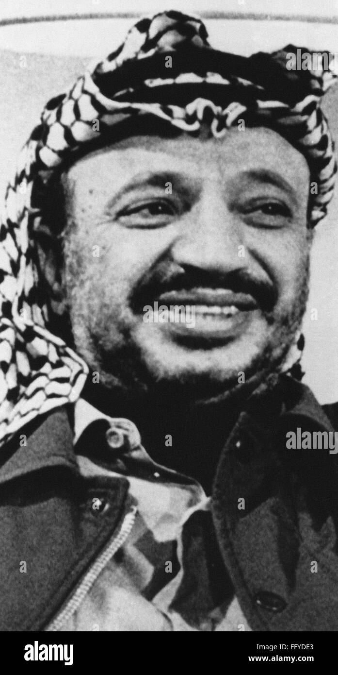 YASSER ARAFAT (1929-2004). /nPalestinian political leader. Photographed ...