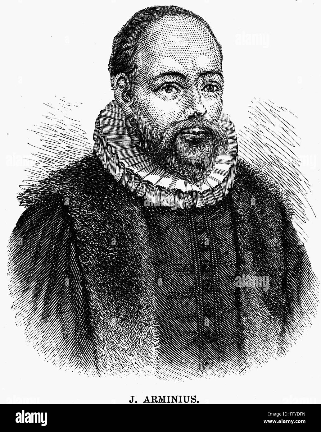 JACOBUS ARMINIUS (1560-1609). /nJacob Harmensen, known as Jacobus ...